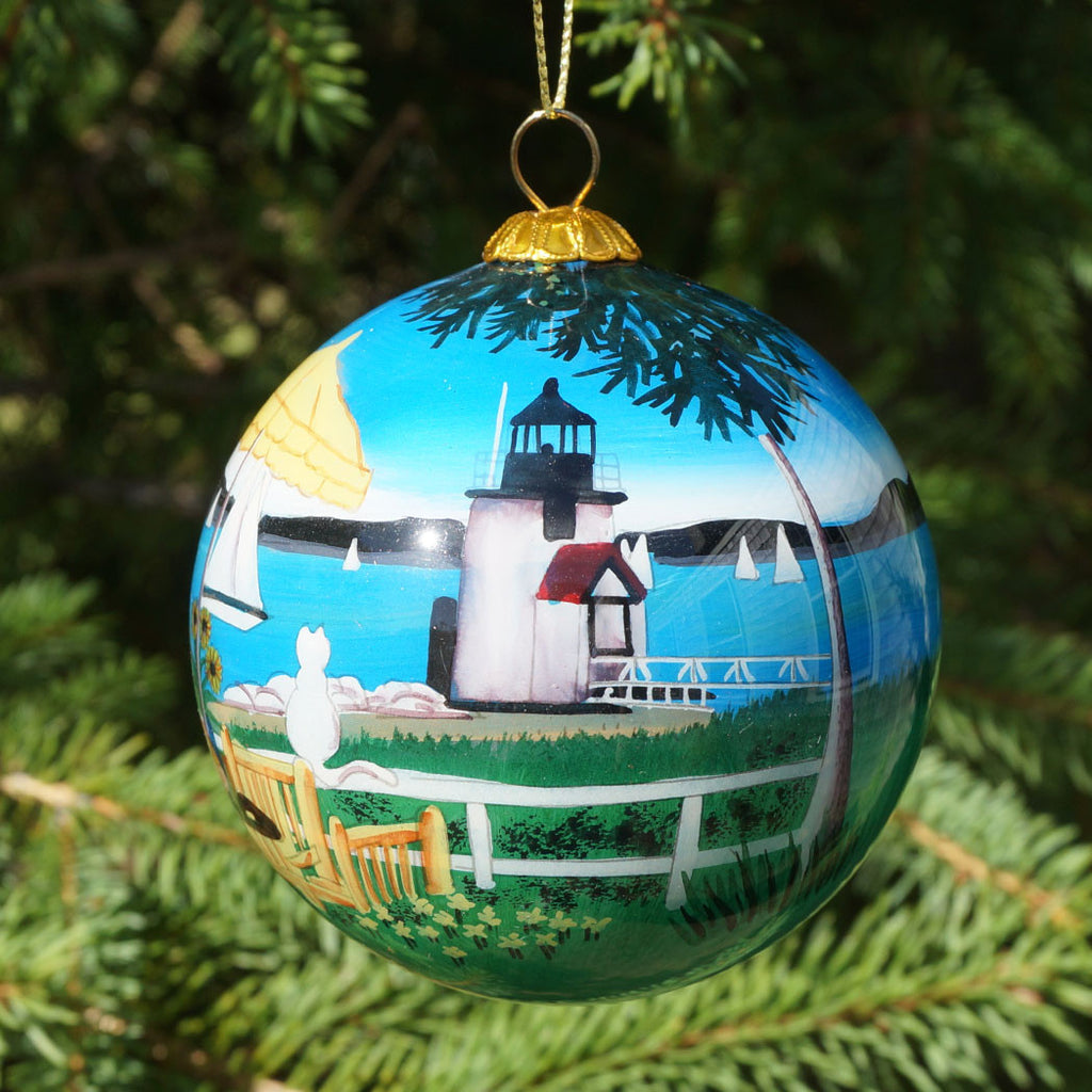 Nantucket Brant Point Ornament | The Hub of Nantucket