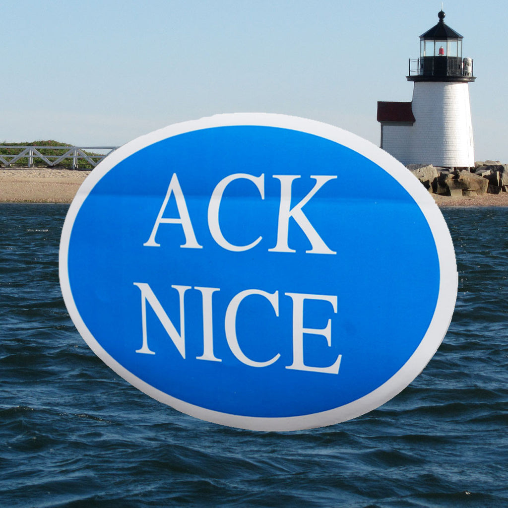 ACK NICE Sticker | The Hub of Nantucket